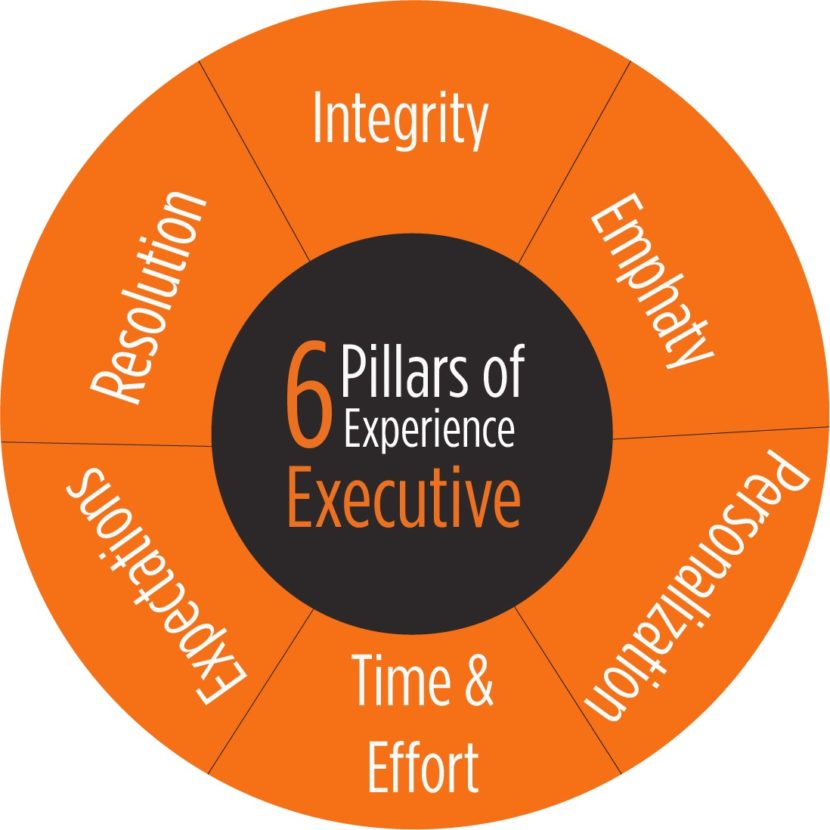 What are the 6 pillars of your Customer Experience Management?